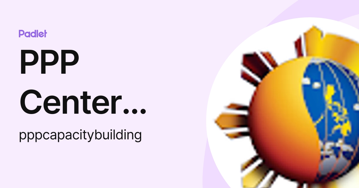 PPP Center Capacity Building Division (pppcapacitybuilding) profile ...