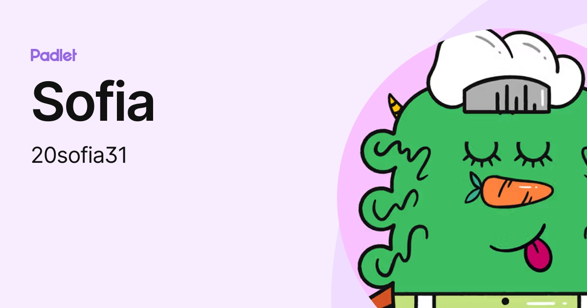 Sofia 20sofia31 Profile Padlet