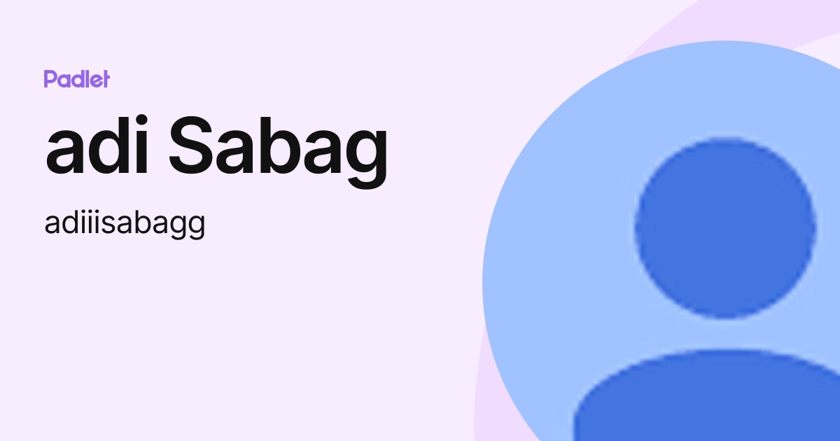 adi Sabag (adiiisabagg) profile | Padlet