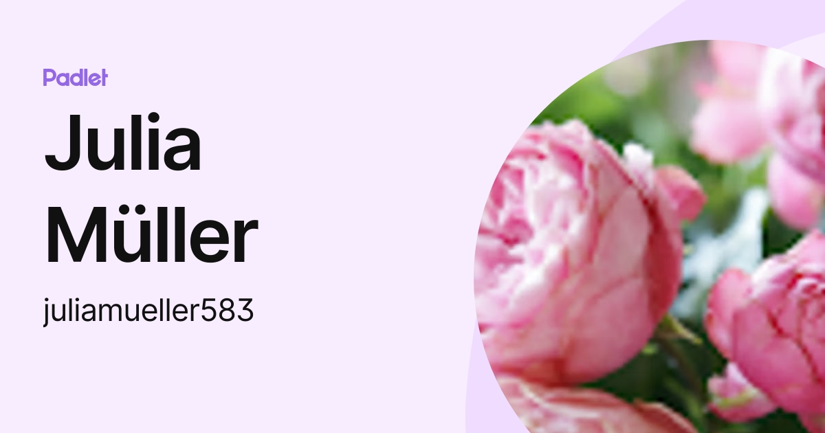 Julia Müller (juliamueller583) profile | Padlet