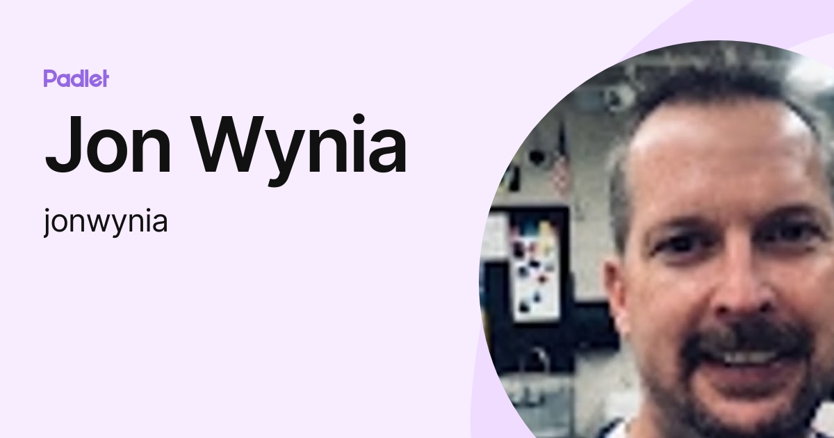 Jon Wynia (jonwynia) profile | Padlet