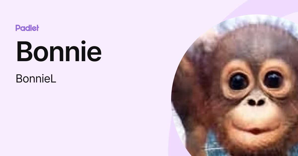 Bonnie Bonniel Profile Padlet