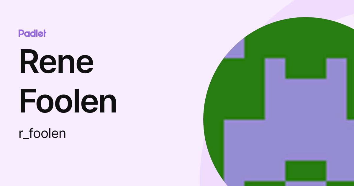 Rene Foolen (r_foolen) profile | Padlet