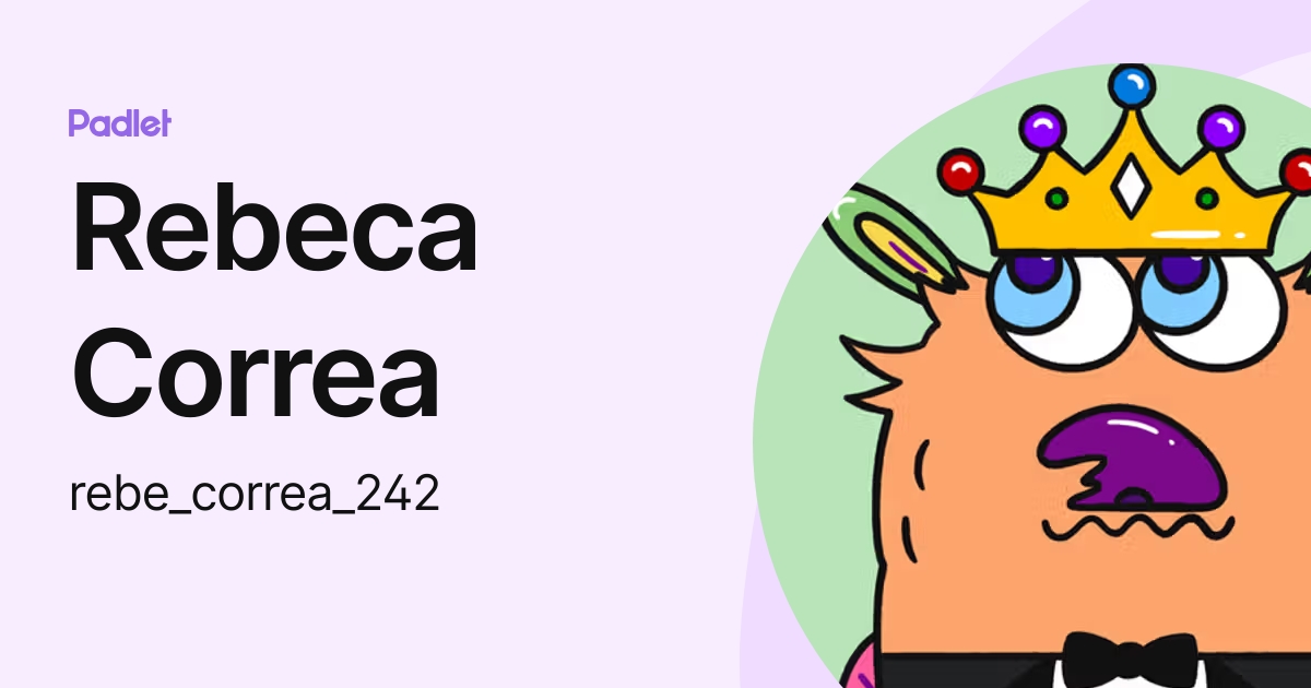 Rebeca Correa (rebe_correa_242) profile | Padlet
