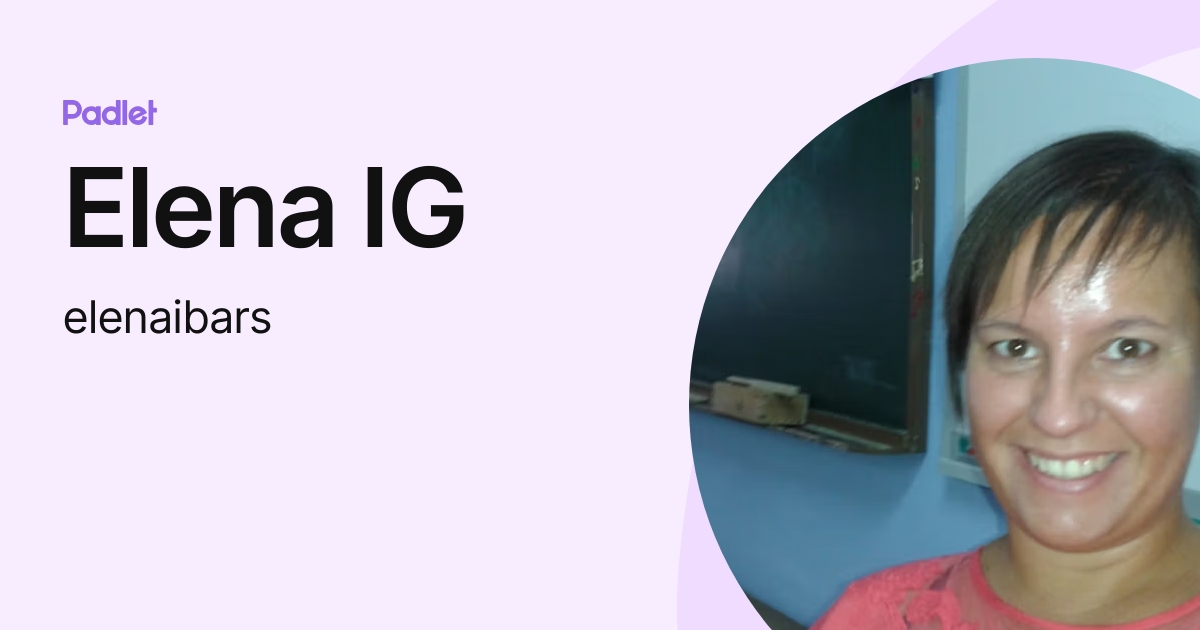 Elena IG (elenaibars) profile | Padlet