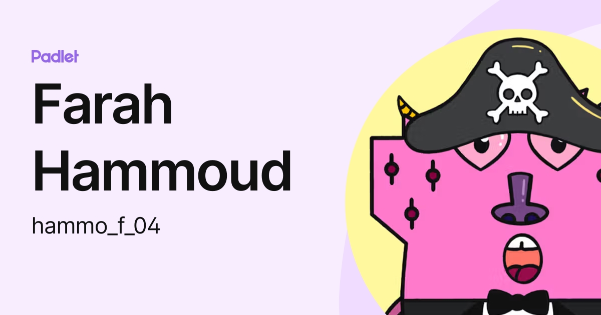 Farah Hammoud (hammo_f_04) profile | Padlet