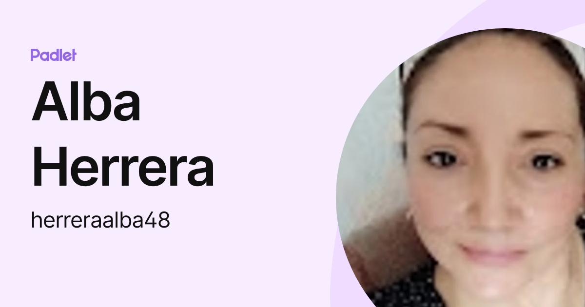 Alba Herrera (herreraalba48) profile | Padlet