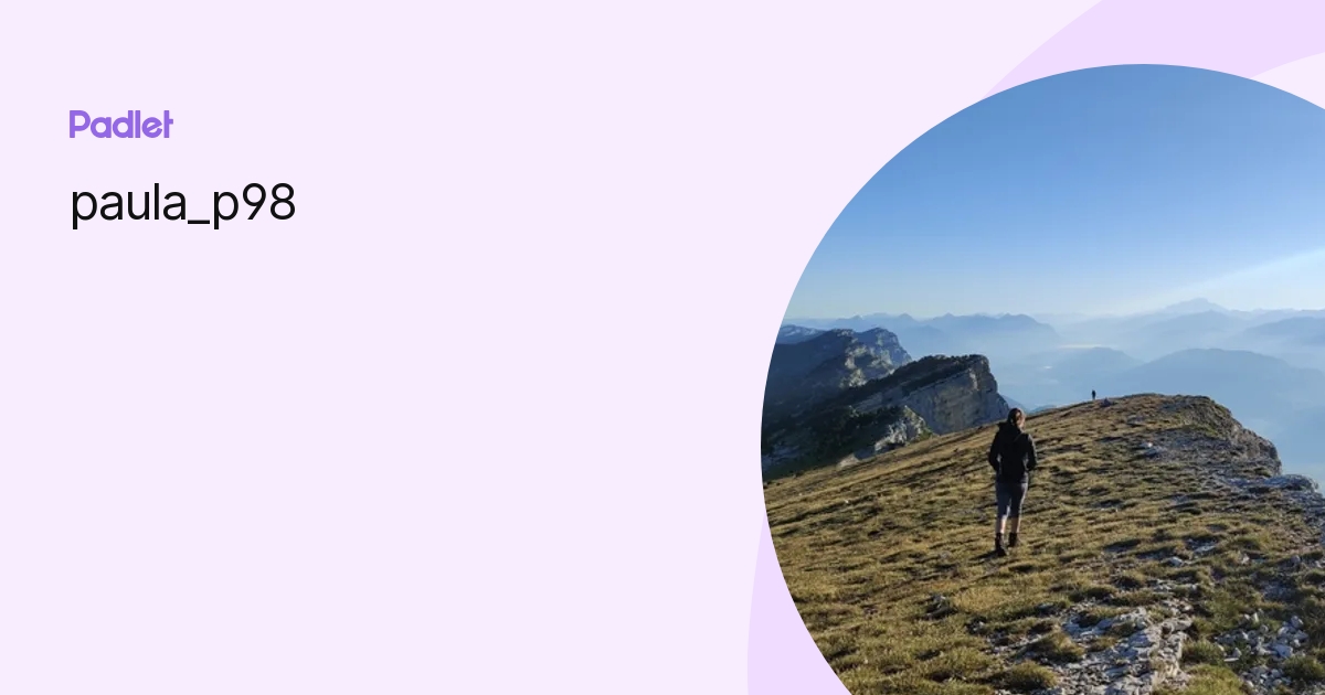 paula_p98 profile | Padlet