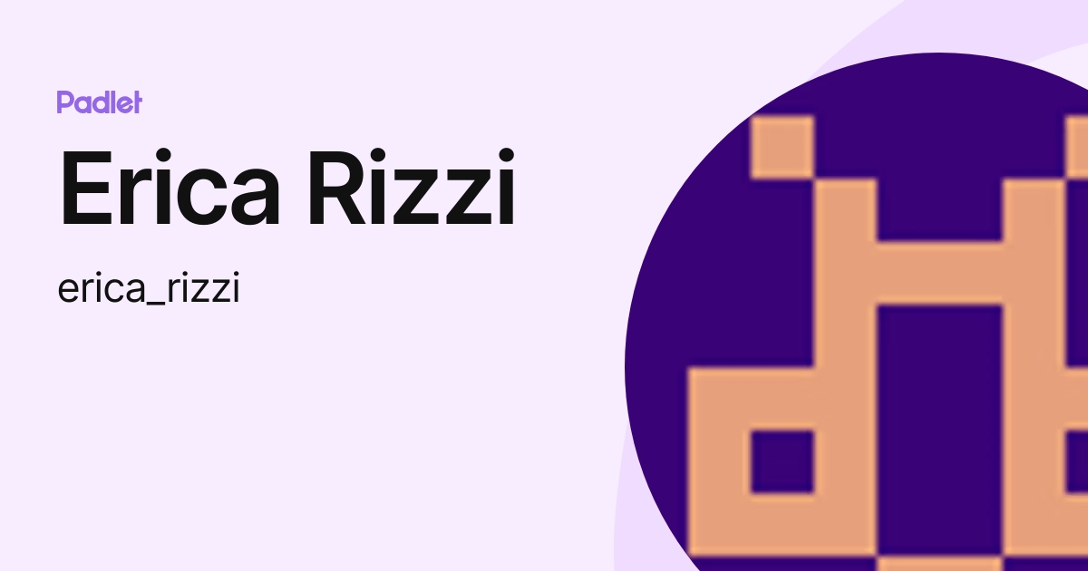 Erica Rizzi (erica_rizzi) profile | Padlet