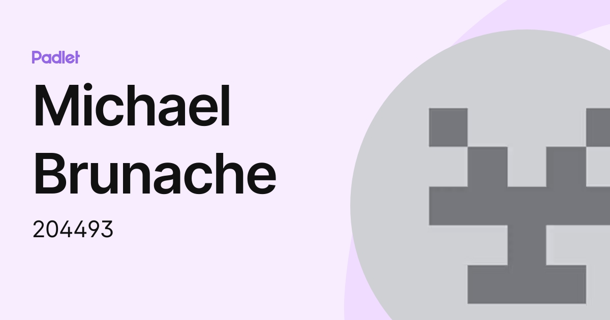 Michael Brunache (204493) profile | Padlet