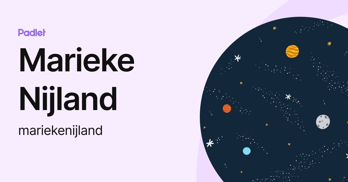Marieke Nijland (mariekenijland) profile | Padlet