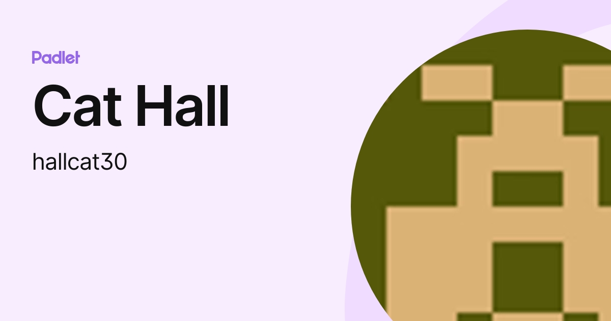 Cat Hall (hallcat30) profile | Padlet