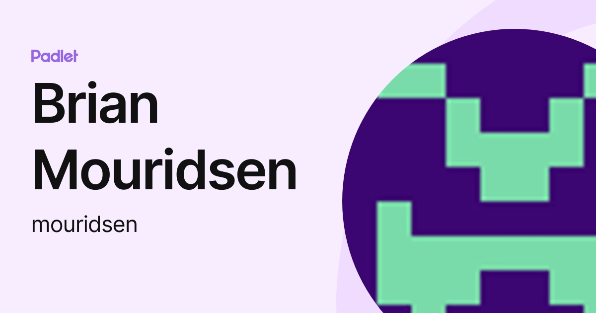 Brian Mouridsen (mouridsen) profile | Padlet