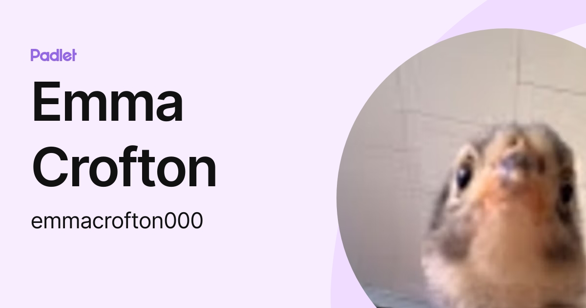 Emma Crofton (emmacrofton000) profile | Padlet