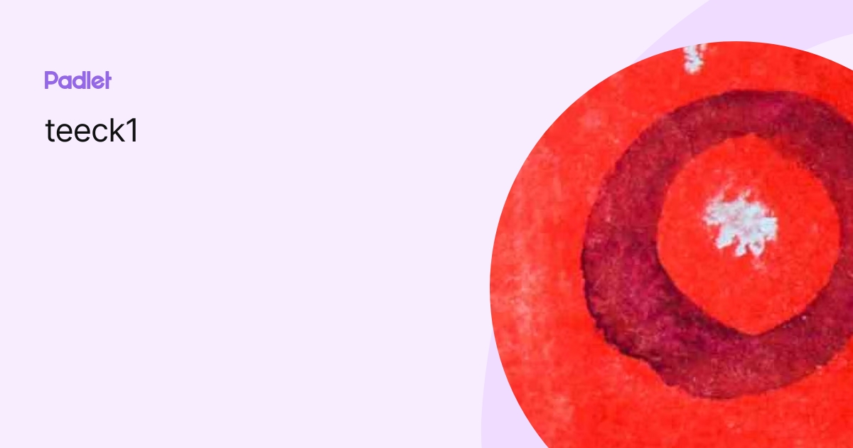 teeck profile | Padlet