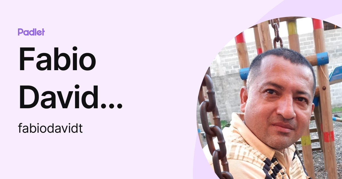 Fabio David Tuberquia (fabiodavidt) profile | Padlet