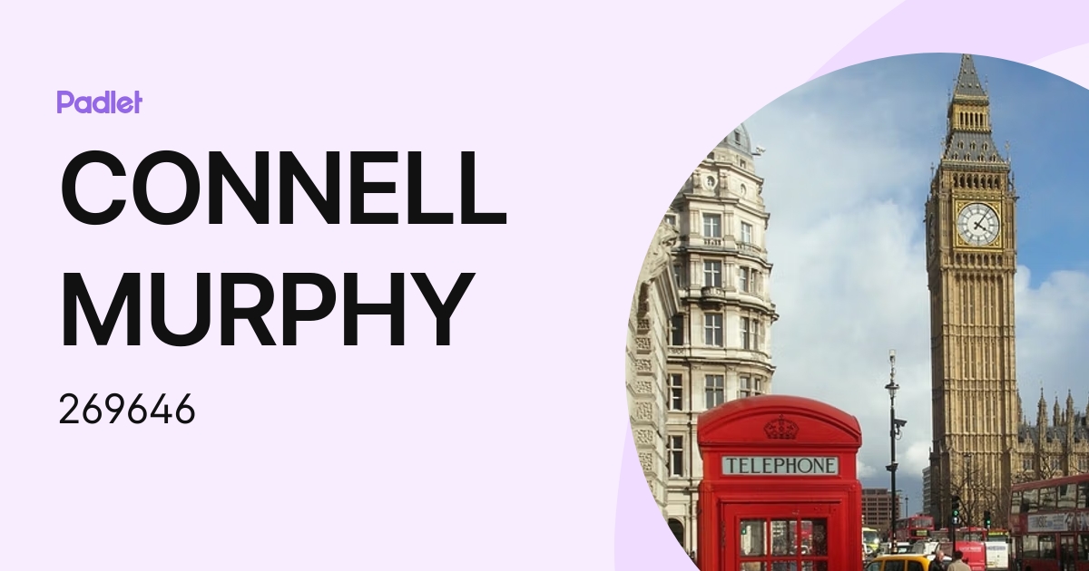 CONNELL MURPHY (269646) profile | Padlet