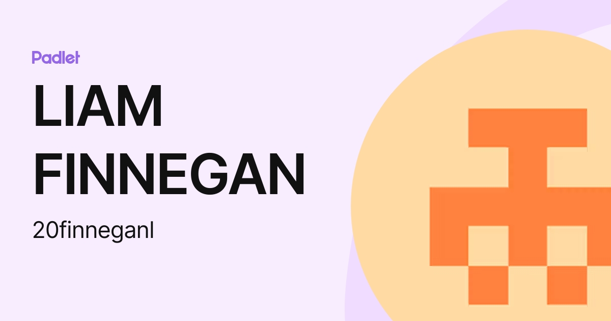 LIAM FINNEGAN (20finneganl) profile | Padlet