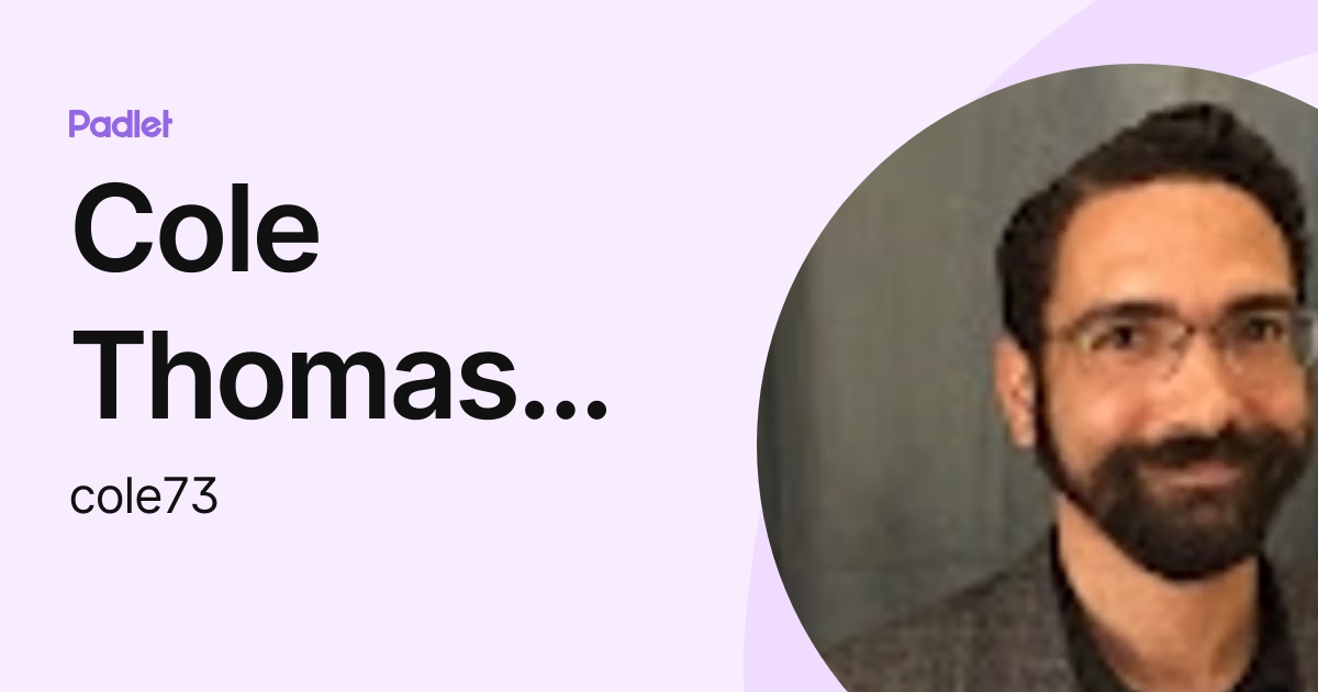 Cole Thomason-Redus (cole73) profile | Padlet