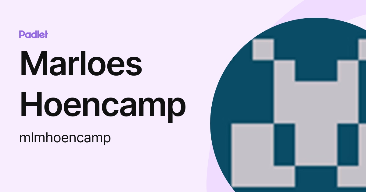 Marloes Hoencamp (mlmhoencamp) profile | Padlet