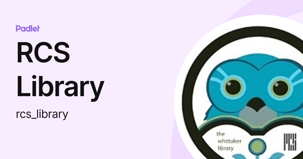 RCS Library (rcs_library) profile | Padlet