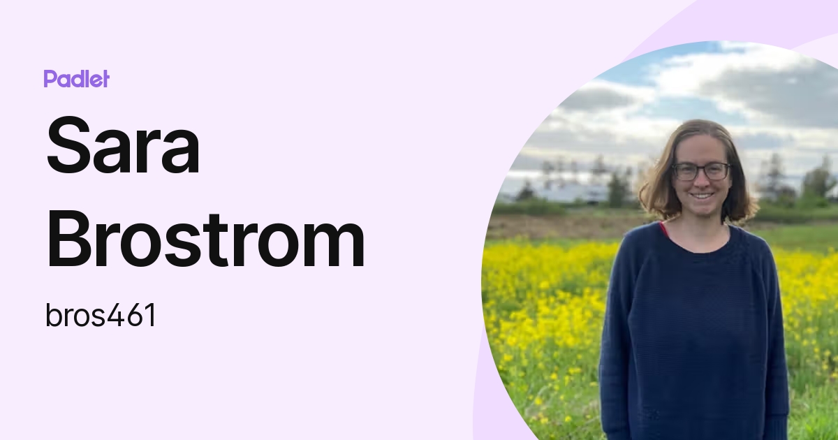 Sara Brostrom (bros461) profile | Padlet