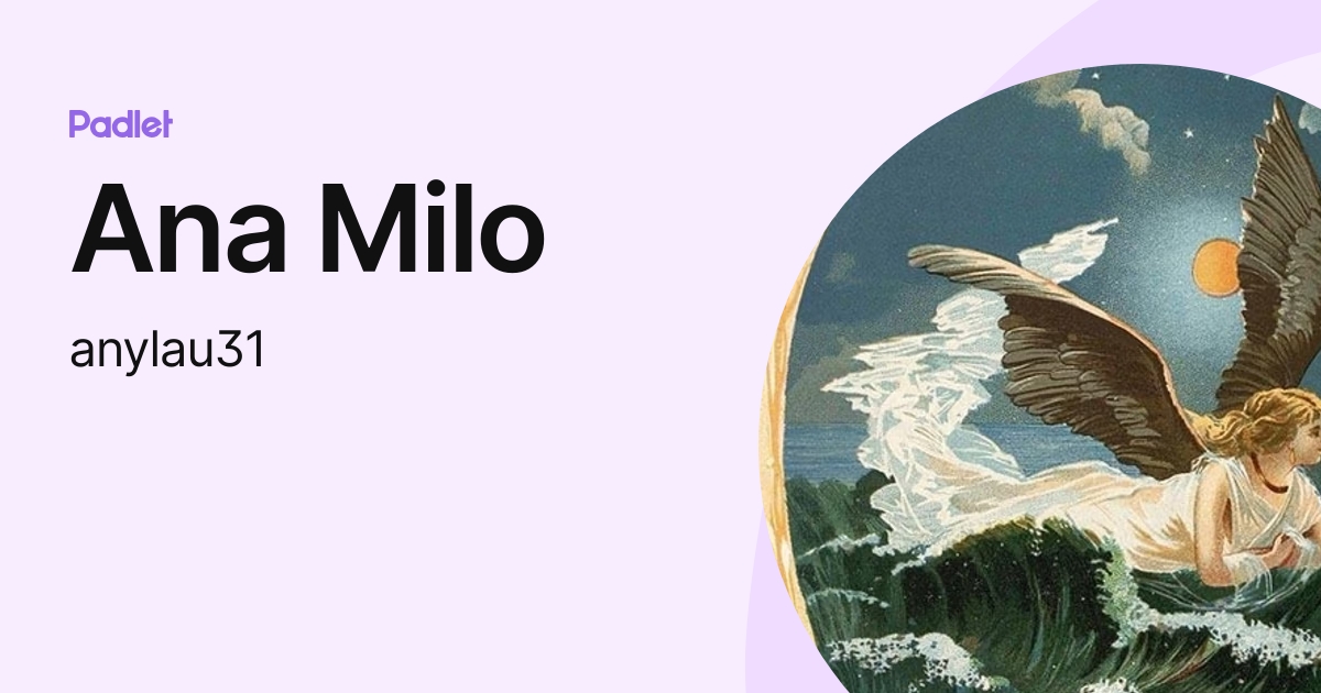 Ana Milo (anylau31) profile | Padlet