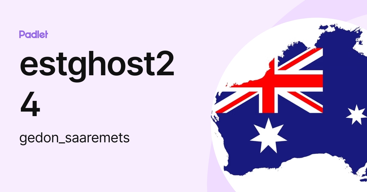 estghost24 (gedon_saaremets) profile | Padlet