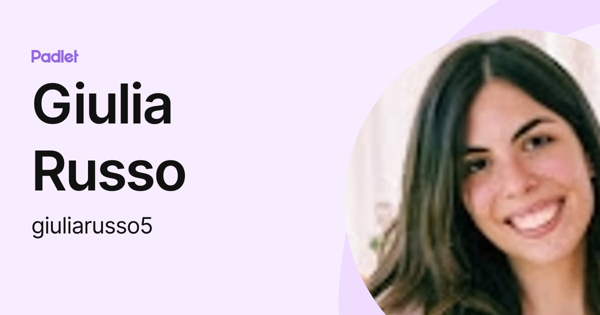 Giulia Russo (giuliarusso5) profile | Padlet