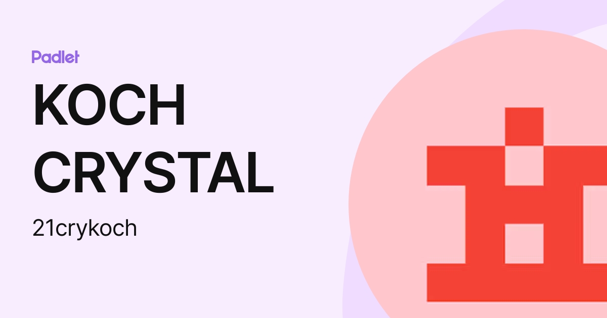 KOCH CRYSTAL (21crykoch) profile | Padlet