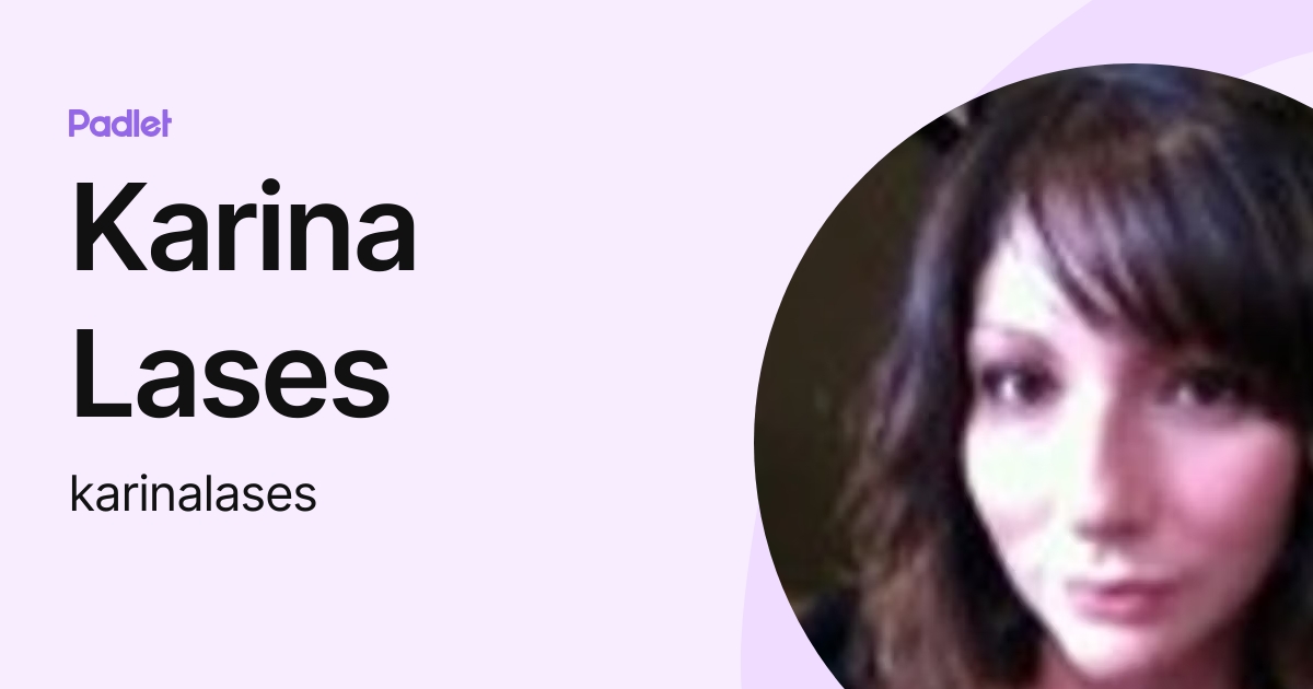 Karina Lases (karinalases) profile | Padlet