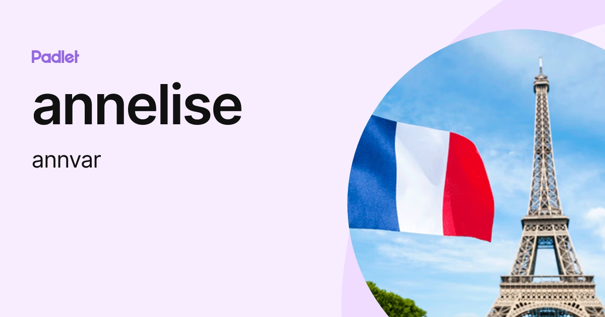 Annelise Annvar Profile Padlet