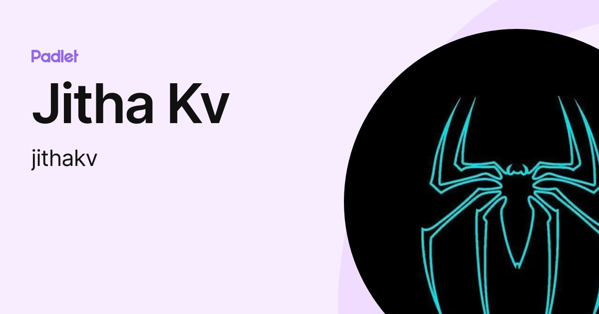 Jitha Kv Jithakv Profile Padlet