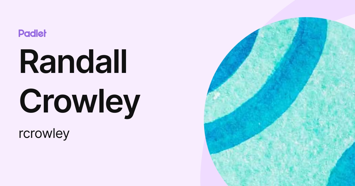 Randall Crowley (rcrowley) profile | Padlet