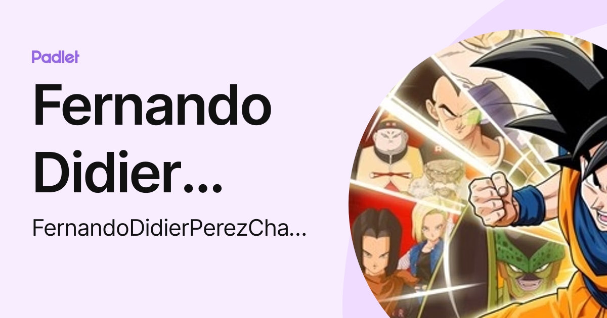 Fernando Didier Pérez Chavez (FernandoDidierPerezChavez) profile | Padlet