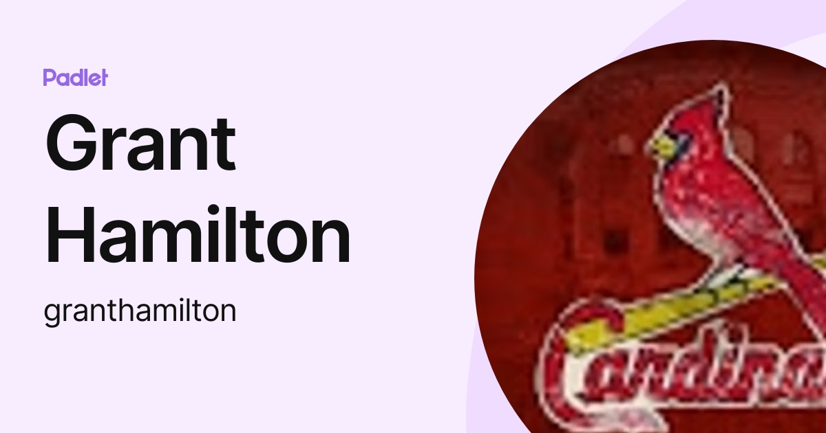 Grant Hamilton (granthamilton) profile | Padlet