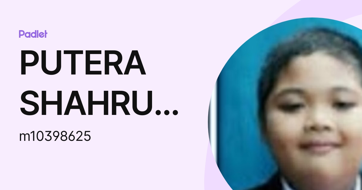 PUTERA SHAHRUL AIMAN DARWISY BIN SHAHRUL AZLAN Moe (m10398625) profile ...