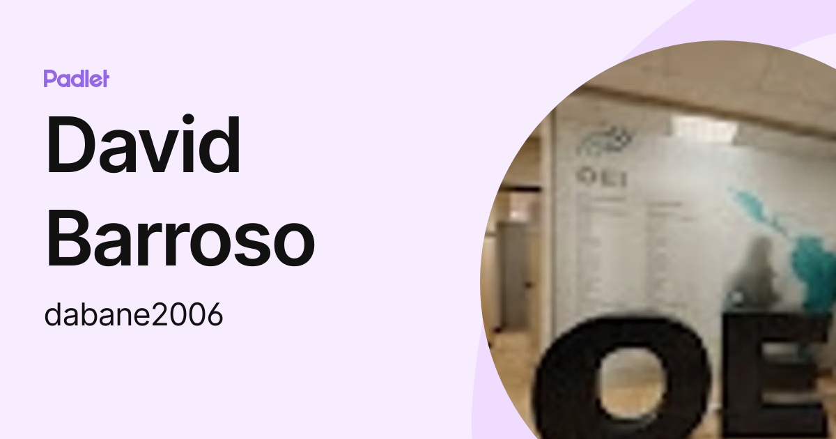 David Barroso (dabane2006) profile | Padlet