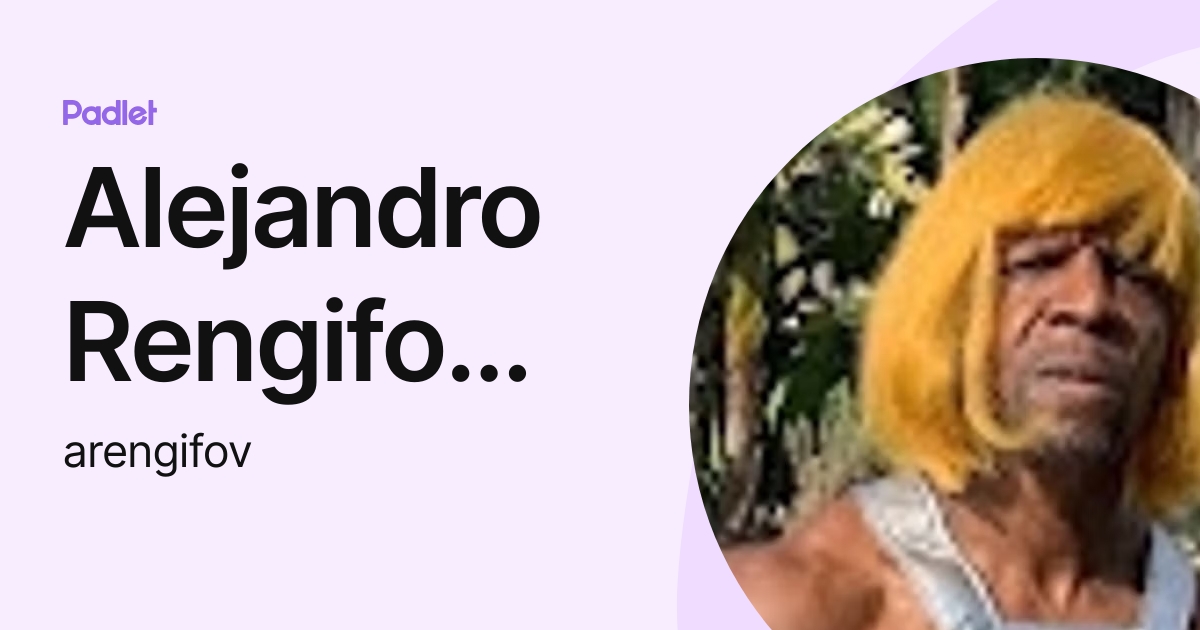 Alejandro Rengifo Velásquez (arengifov) profile | Padlet