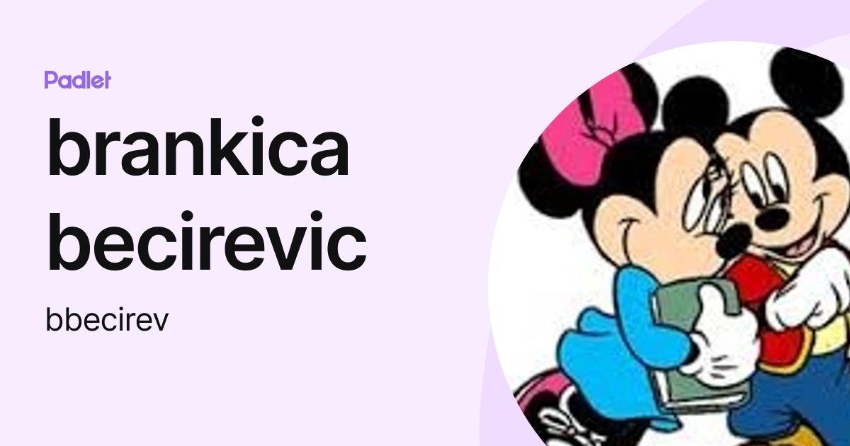 brankica becirevic (bbecirev) profile | Padlet