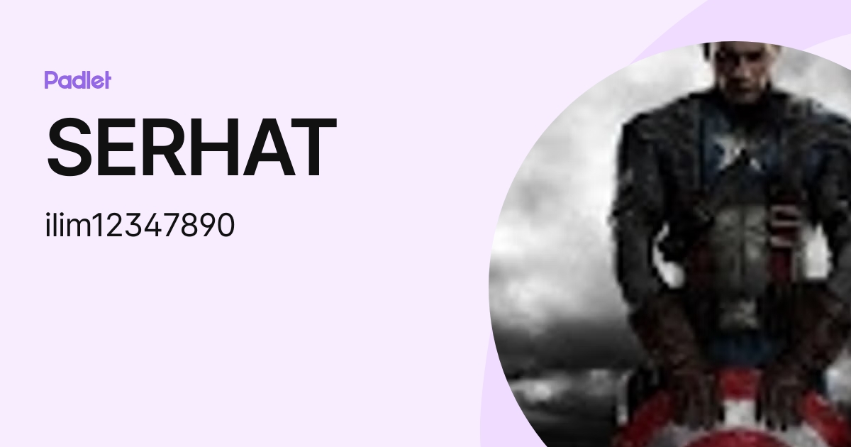 SERHAT (ilim12347890) profile | Padlet