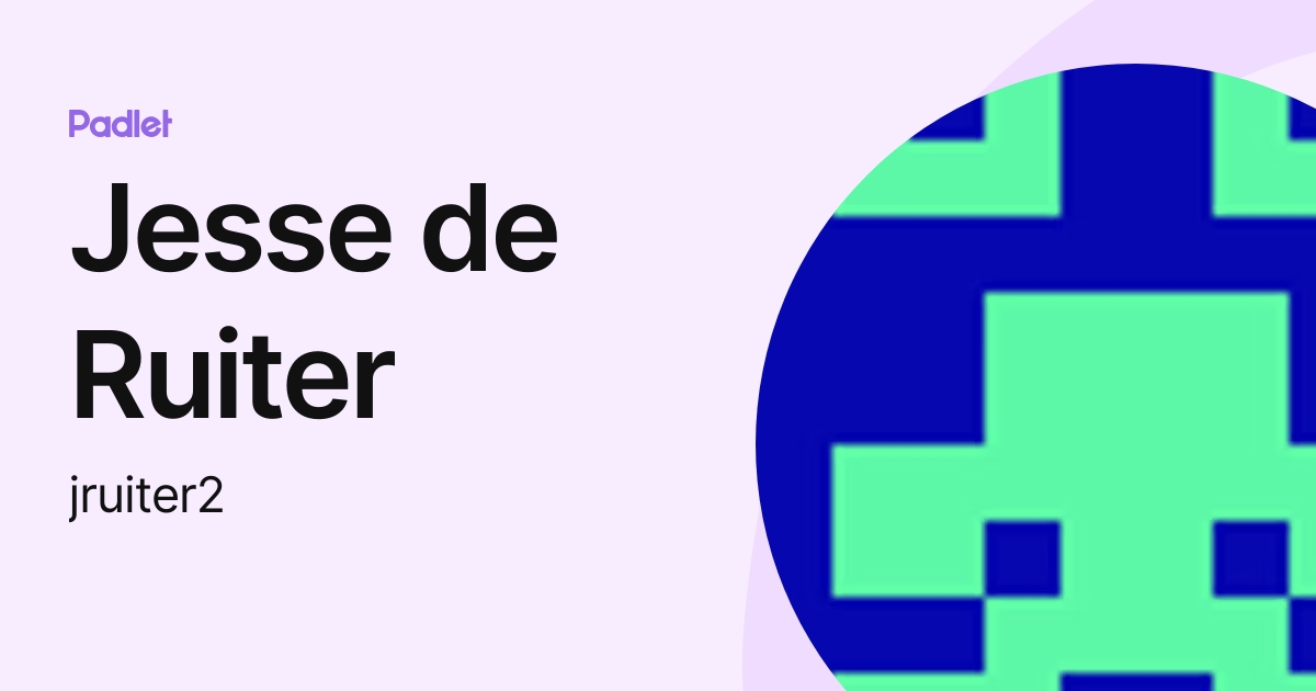 Jesse de Ruiter (jruiter2) profile | Padlet