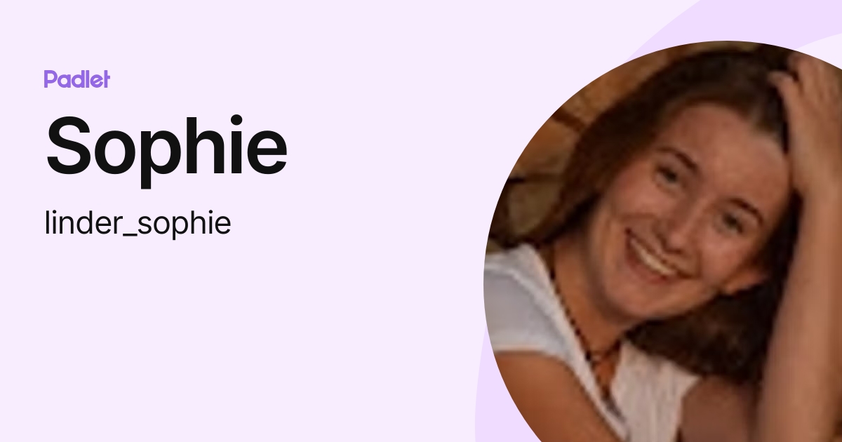 Sophie (linder_sophie) profile | Padlet
