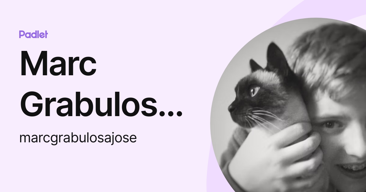 Marc Grabulosa José (marcgrabulosajose) profile | Padlet