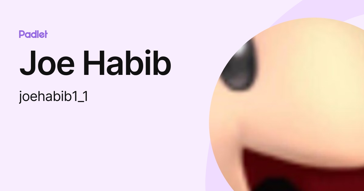 Joe Habib (joehabib1_1) profile | Padlet