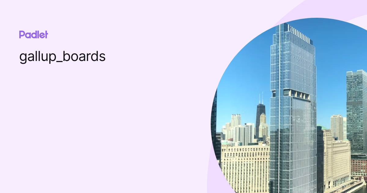 gallup_boards profile | Padlet