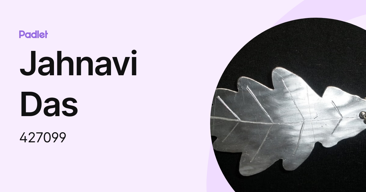 Jahnavi Das (427099) profile | Padlet