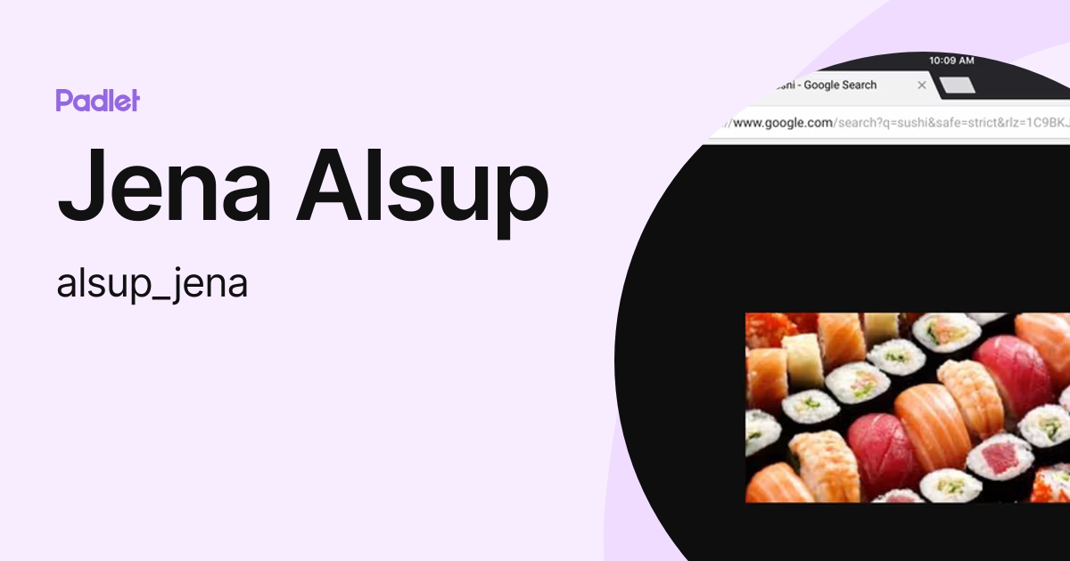Jena Alsup (alsup_jena) profile | Padlet