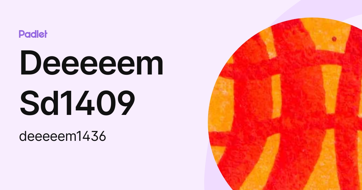 Deeeeem Sd1409 (deeeeem1436) profile | Padlet