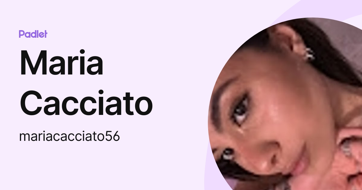 Maria Cacciato (mariacacciato56) profile | Padlet